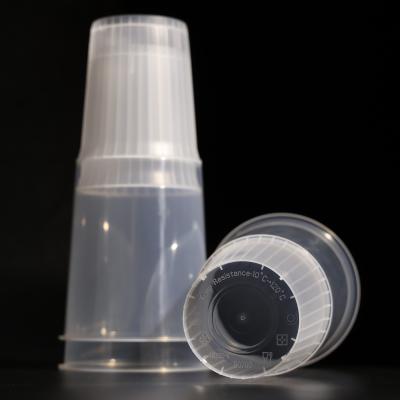China Dome Lid Plastic PP Disposable Cup Custom Thick For Takeaway Juice Cold Beverage for sale