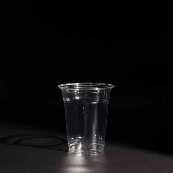 Quality 12OZ Clear Plastic Disposable PET Cup Cold Drink Boba Tea With Printing Logo for sale