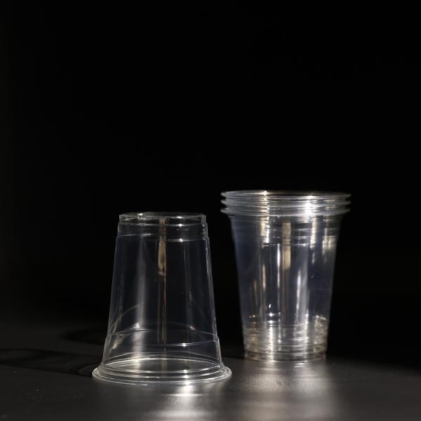 Quality Plastic Disposable PET Cup High Transparent Cold Drink Plastic Cups With Lid for sale