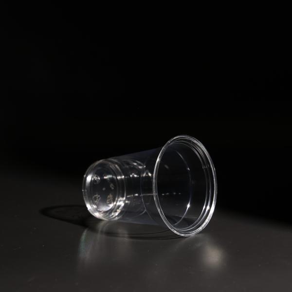Quality Plastic Disposable PET Cup With Dome Lid And Flat Lid For Takeaway Juice for sale