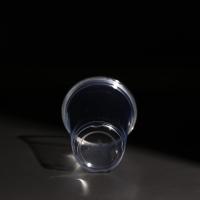 China Disposable PET Drink Cups Bubble Tea Packaging Cups With Lid Customized Logo for sale