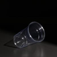 China Disposable PET Drink Cups Bubble Tea Packaging Cups With Lid Customized Logo for sale
