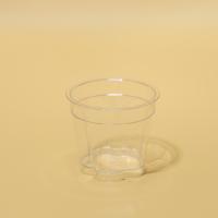 China PS Material Plastic Disposable Cups For Juice And Cold Drinks Customized Logo for sale