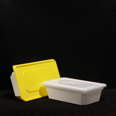 China 750ml Disposable Polypropylene Lunch Box PP Plastic Sandwich Container Custom Printing for sale