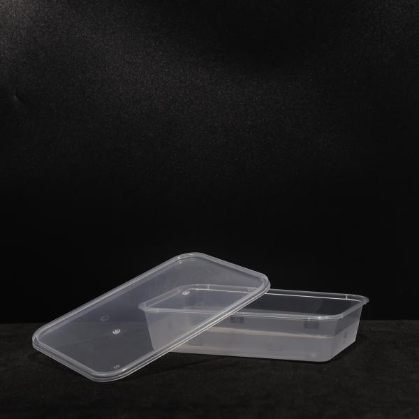 Quality 500ml Plastic PP Lunch Box with Snap On Lid For Takeaway Food for sale