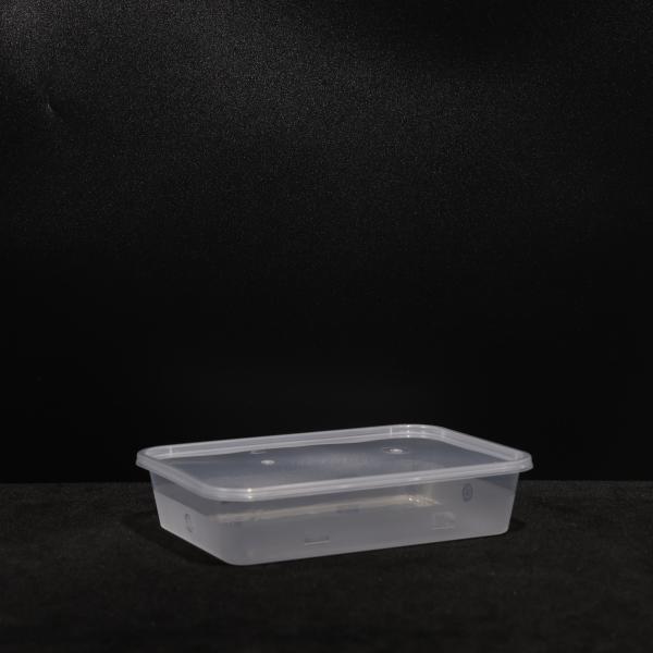 Quality 500ml Plastic PP Lunch Box with Snap On Lid For Takeaway Food for sale