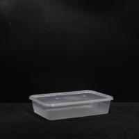 China Leakproof 500ml Polypropylene Lunch Box Stackable Printed Snap On Lid For Fruit for sale
