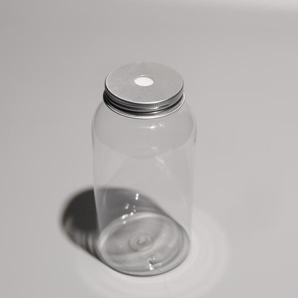 Quality 500ml Round Empty PET Beverage Bottles With Aluminum Or Plastic Cap for sale