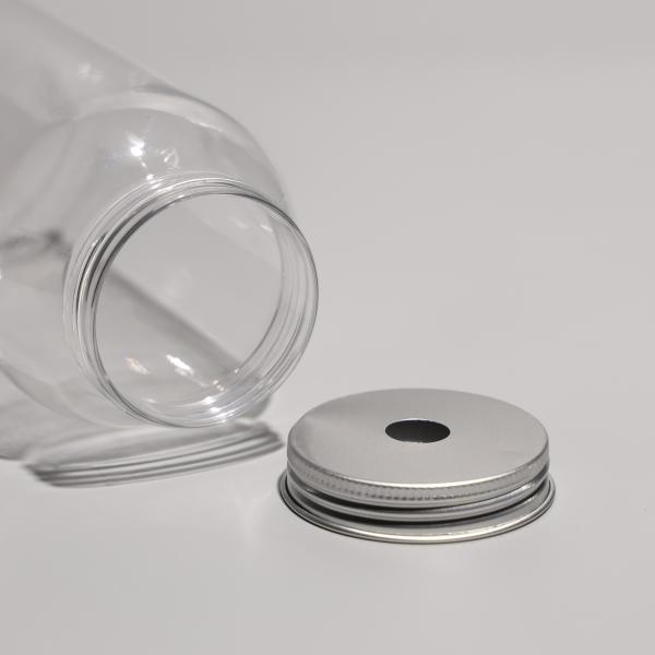 Quality 500ml Round Empty PET Beverage Bottles With Aluminum Or Plastic Cap for sale