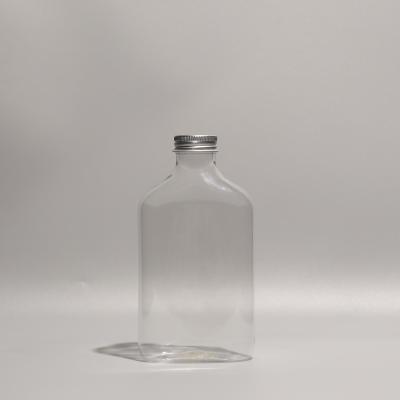 China 350ml Personalized Transparent Empty PET Bottle with Aluminum / Plastic Cap for sale