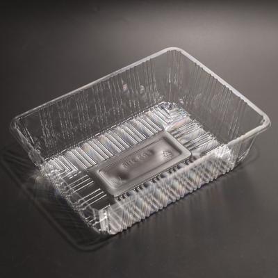 China Disposable Clear PET Plastic Tray Plate for Durable and Strong Food Packaging for sale
