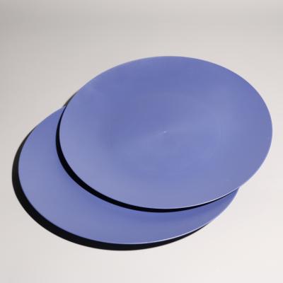 China 7in Round Stackable Plastic Food Plate Custom Logo Plastic Fast Food Trays for sale
