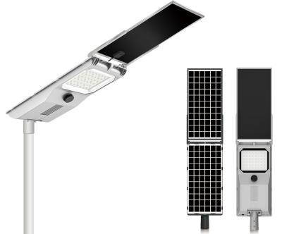 Cina LED Solar Street Light 40W 6000lm IP65 Sensore di movimento e pannello regolabile in vendita