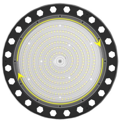 China Energy Saving UFO High Bay Light 100W 150W 200W 150lm/W Warehouse Industrial Lighting for sale