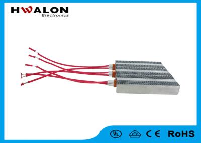 China Calentador de aire del PTC del tamaño del cuadrado del aparato electrodoméstico con vida de servicio larga del alambre rojo en venta