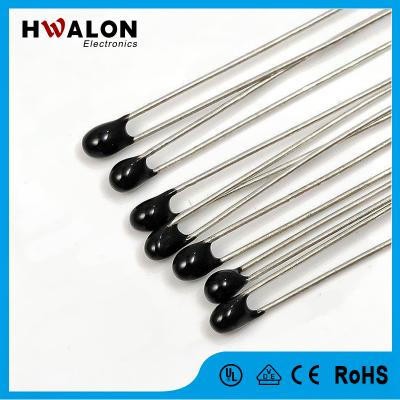 China Moisture Proof Flame Retardant Epoxy Sealed NTC Thermistor with 10K Ohm Resistance for Water Heater and Coffee Maker for sale