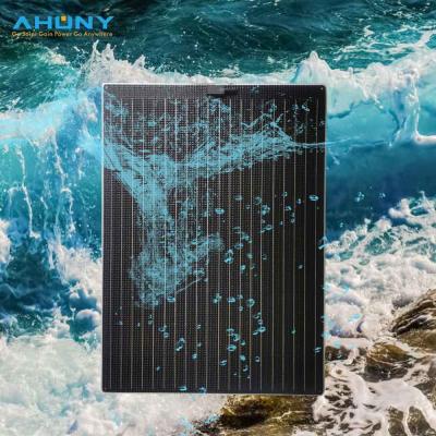 China 120W Monocrystalline Semi Rigid Solar Panels semi flexible solar panel Anti Slippery Walkable on For Rv Boat Yacht roof for sale