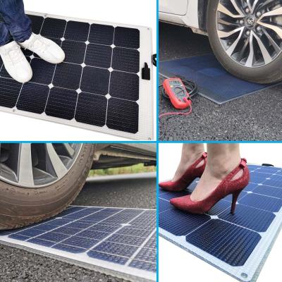 Cina 110w pannelli solari antiscivolosi camminati ETFE pannelli solari semiflessibili di superficie in vendita