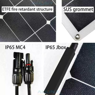 China Mono 50w Semi Flexible Solar Panel High Efficiency For Camping Rv for sale