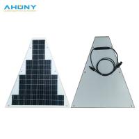 China Trapezoide Solar Panel 30w Custom Round Square Rectangular Bouy Pv Module For Solar Tree Table Bench Light Bus Charge for sale