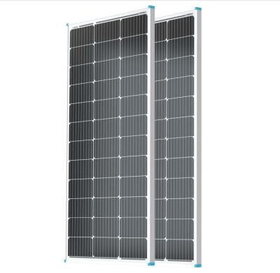 중국 100W 20V Monocrystalline Solar Panels for RV Marine Rooftop Farm Battery High Cell Efficiency 판매용