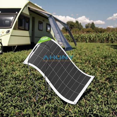 China 100W Flexible Solar Panel Monocrystalline PERC IP65 Junction Box for sale