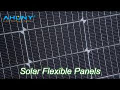 Em magazinho Rapida entrega 100w de película a base de plástico transparente painéis solares flexíveis Mono PV Sola