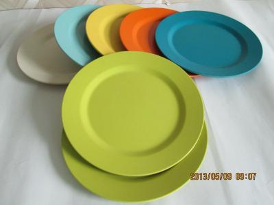 China Eco Bamboo Fiber Dinnerware Camping Small Plate for sale