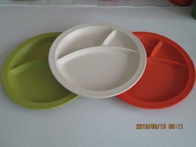 China Eco Bamboo Fiber Infant Plate for sale
