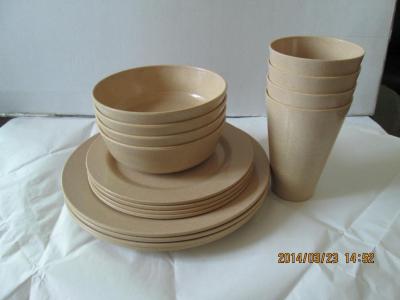 China Eco Bamboo Fiber dinnerware set for sale
