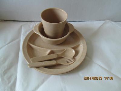 China Eco Bamboo Fiber dinnerware set for sale