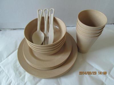 China Eco Bamboo Fiber tableware set for sale