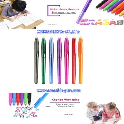 China Penas apagáveis de desaparecimento multicoloridos da tinta da tinta do tubo plástico à venda