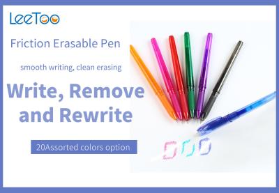 Cina 0,5 0.7mm forniscono di punta 20 penne cancellabili di attrito assortito di colore per scuola in vendita