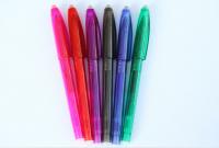 China Nontoxic Erasable Gel Pens 0.5mm Assorted Colors Cap Pulling Closure for Writing for sale