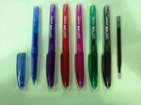 China Refillable Erasable Gel Pen 0.5mm Fine Point with Eraser for School Office Writing for sale