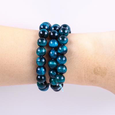 Cina 8mm Lago Occhio di Tigre Blu Gemstone di cristallo di pietra di guarigione per la produzione di gioielli in vendita