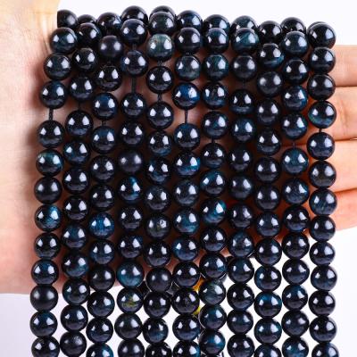Cina Inchiostro da 8 mm Blu Occhio di Tigre Gemstone Rosa Cristallo di Pietra Perle per la Fabbricazione di Gioielli in vendita