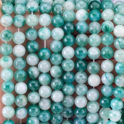 Cina 8mm Blue Jade Gemstone Beads Healing Crystal Stone Beads per la realizzazione di gioielli in vendita