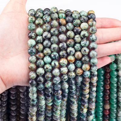 Cina Gioielli fai da te realizzati a mano Produrre perline di cristallo turchesi africane da 8 mm Perline di gemme sciolte in vendita