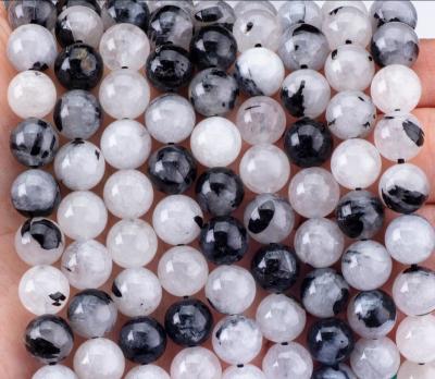 Китай Опустошенные кружевные нити Черный рутированный кварц Полудрагоценный камень Естественный кристаллический драгоценный камень для изготовления ювелирных изделий продается