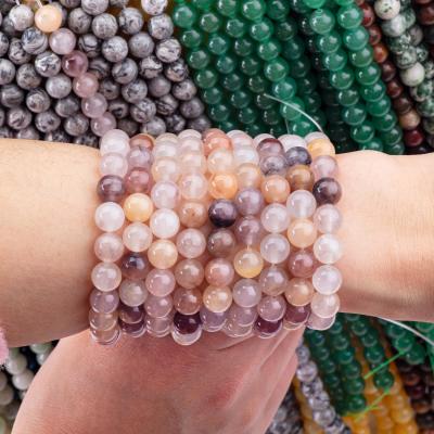 Cina Pietra violeta strati di perline sciolte 4mm perline semipreziose per gioielli da festa in vendita