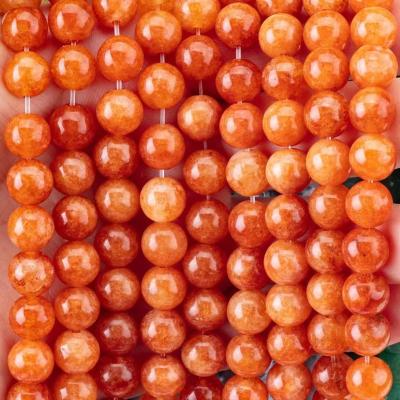 Cina 8MM Cristallo Rosso Aventurino Oscuro Gemsotne Gemsotne Rotondo Perline Libere Per Gioielli A Mano in vendita