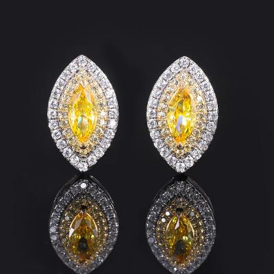 Cina Marquise Shape esclusivo artigianato orecchini Gemstone Zircon gioielli da sposa in vendita