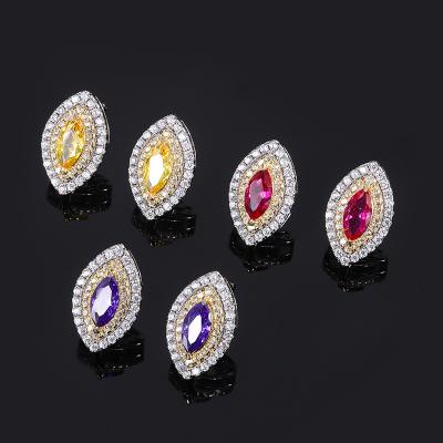Cina Marquise Shape esclusivo artigianato orecchini Gemstone Zircon gioielli da sposa in vendita