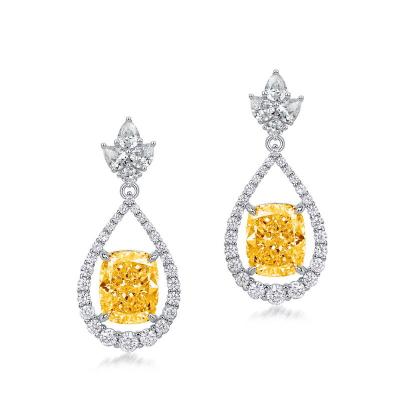 Cina Eleganti orecchini di 925 Sterling Silver Rosa Gemstone Ovale Halo in vendita