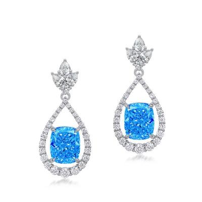 Cina Eleganti orecchini di 925 Sterling Silver Rosa Gemstone Ovale Halo in vendita