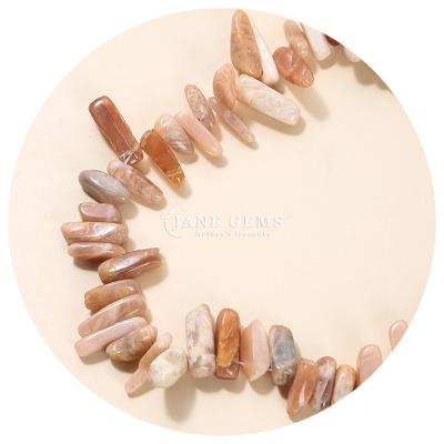 Cina Pietra preziosa naturale Forma irregolare dei denti Pietra solare Chicco di occhio di tigre Ghiaia Stringhe di perline sciolte per la fabbricazione di gioielli fai da te in vendita