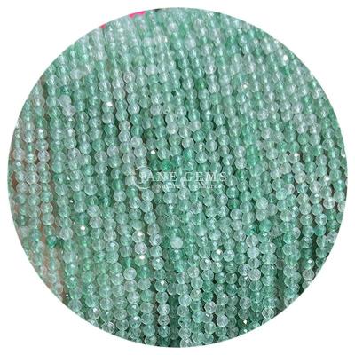 Китай Gems Bead Natural Crystal Faceted Round Shape Small Morganite Black Rutilated Quartz Loose Bead Strands for Bracelets продается