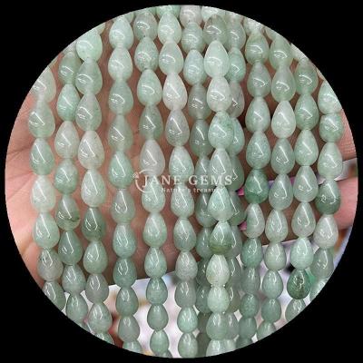 Cina Lapis Lazuli Verde Aventurine Gem Bead Naturale Cristallo Acqua Goccia Forma Pietra Stringhe di perline sciolte Per braccialetti in vendita